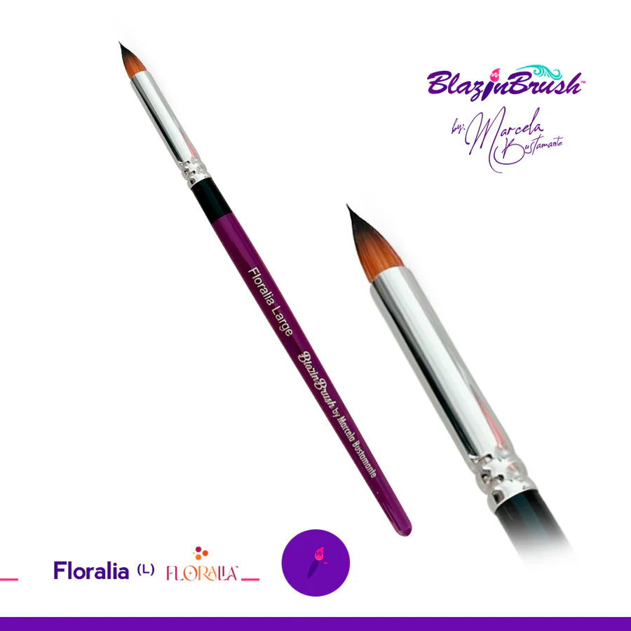 Floralia Large - Blazin Brush by Marcela Bustamante — www.artfactoryus.com