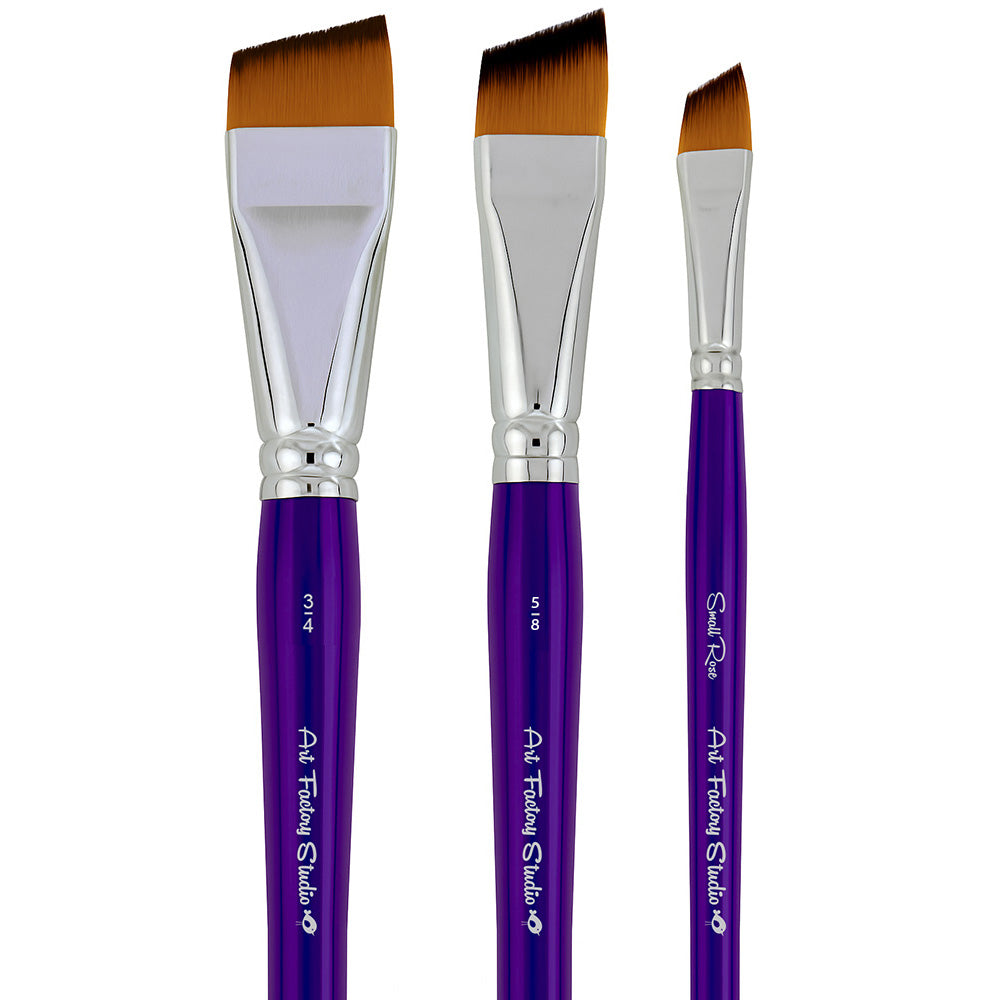 3 Angled Art Factory Studio Brush Set — www.artfactoryus.com