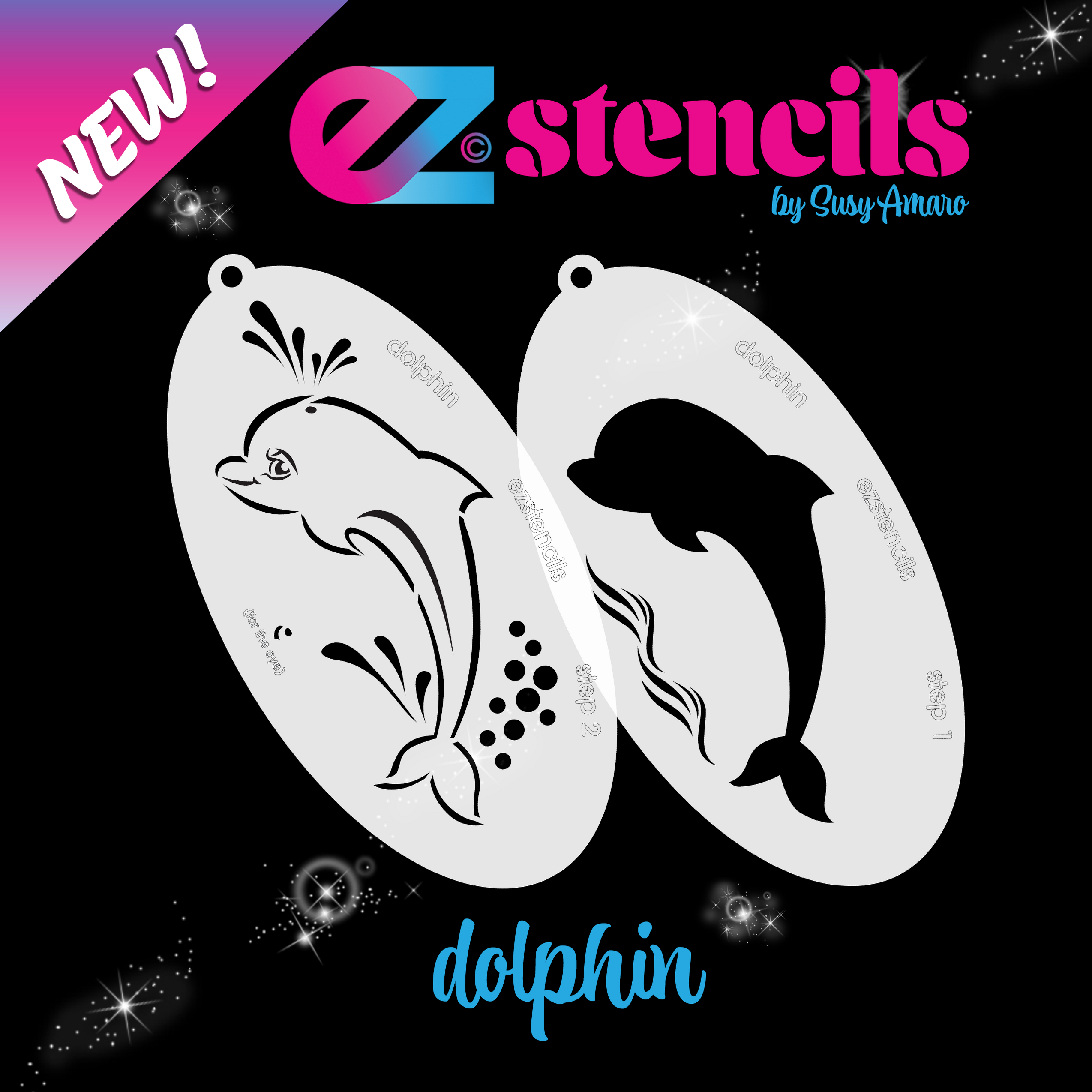 EZ Stencils - Dolphin Stencil Set — www.artfactoryus.com