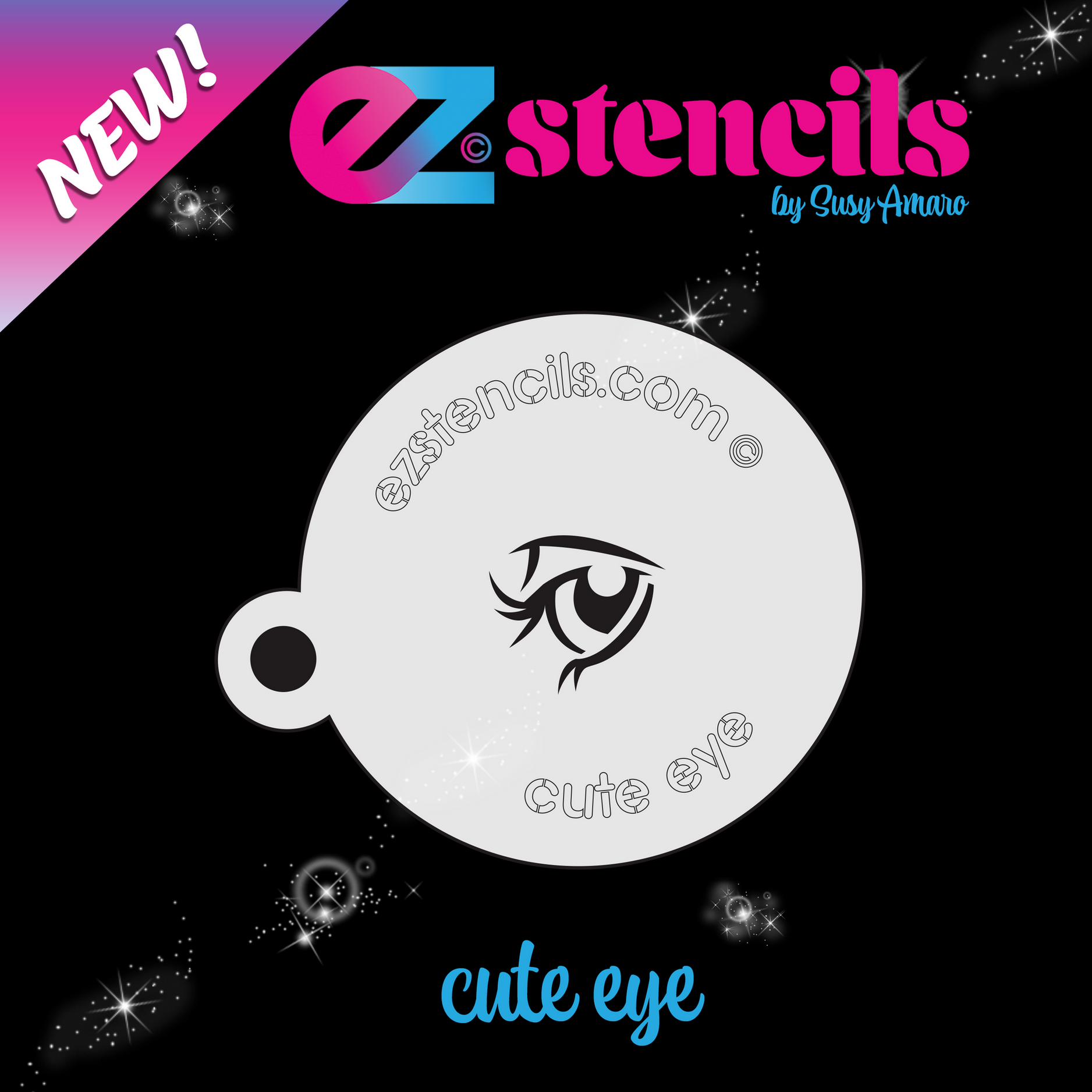 EZ Stencils - Cute Eye Stencil — www.artfactoryus.com