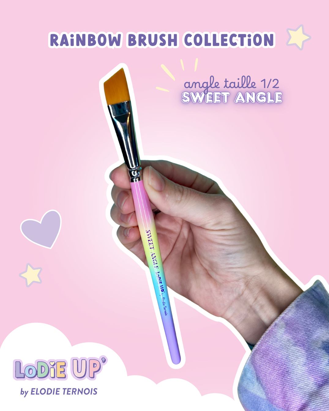 LODIE UP’ Sweet Angle Brush – 1/2" Angled Brush by Elodie Ternois — www ...