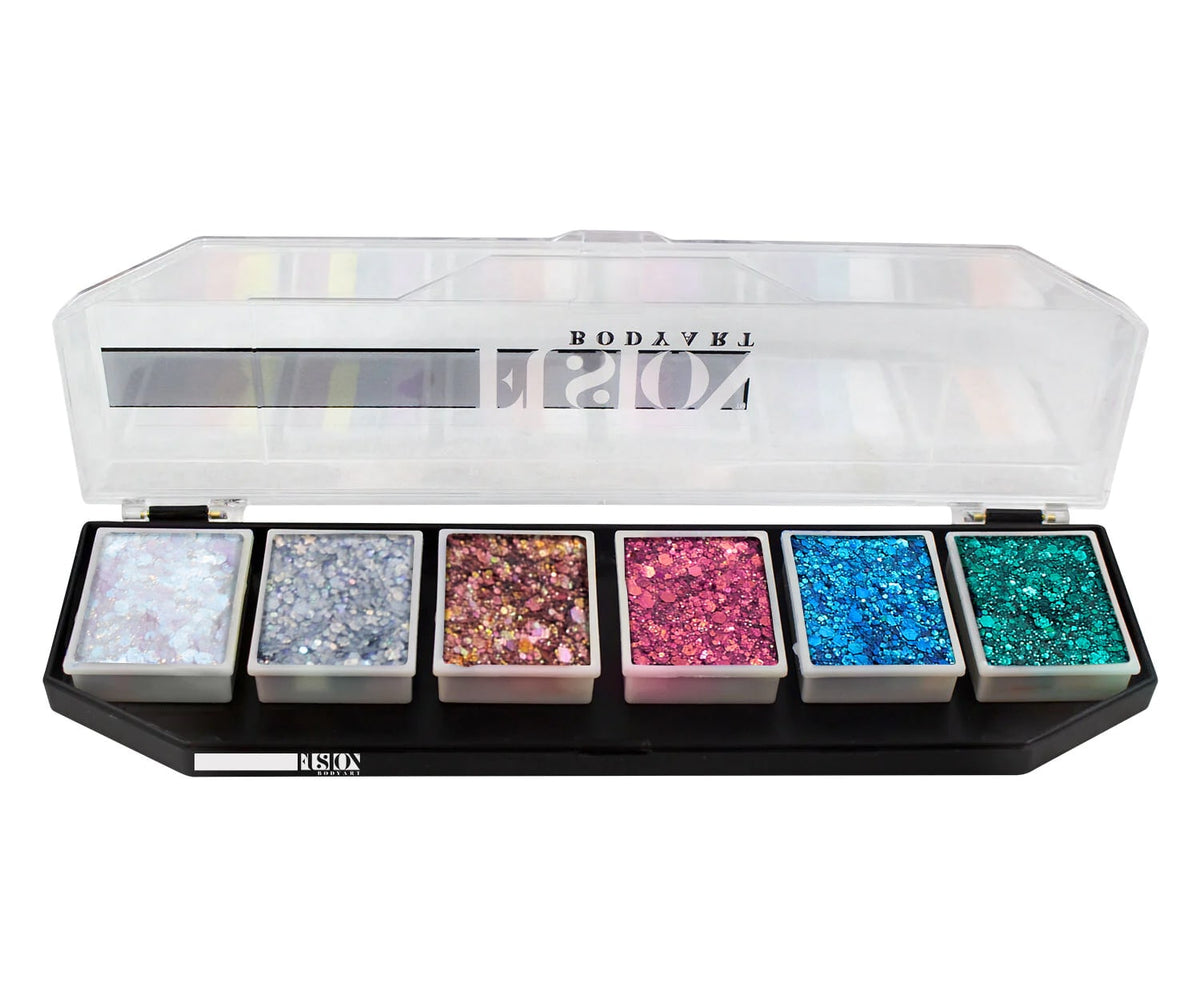 Fusion Body Art - 6 Color Glitter Cream Palette - GALA SPARKLES — www ...