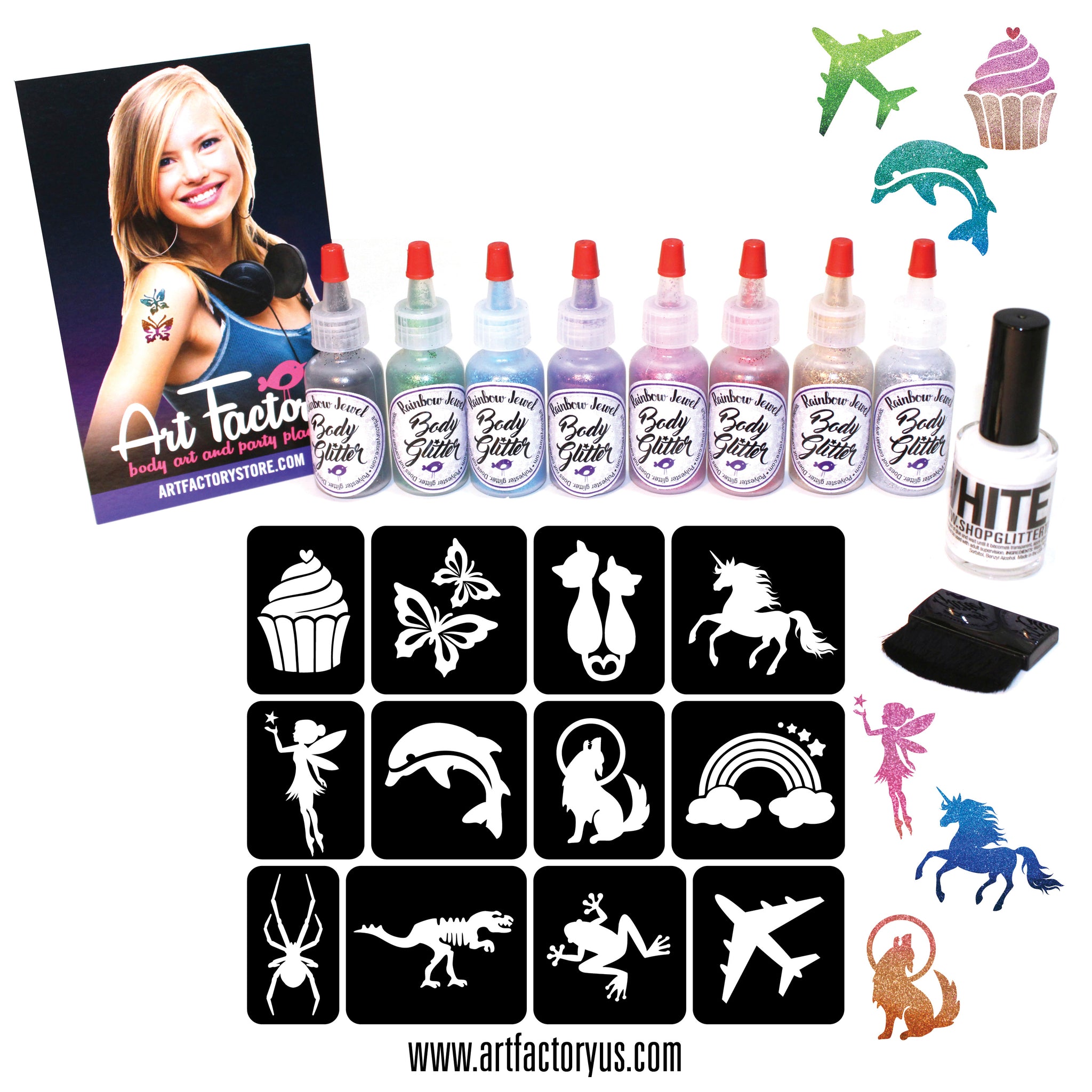Glitter Tattoo Kits & Stencils | Largest U.S. Maker — www.artfactoryus.com