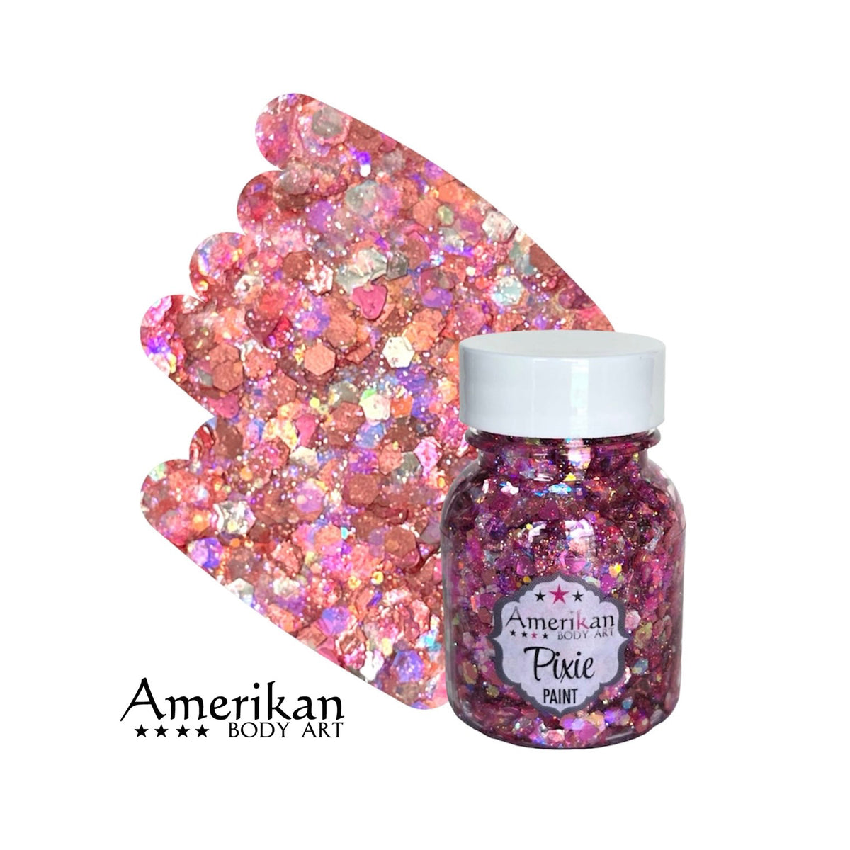 Amerikan Body Art Pixie Paint - Pretty in Pink 1oz — www.artfactoryus.com