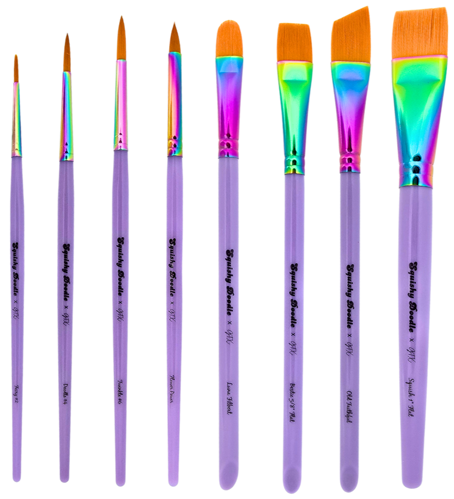 Squishy Doodle X GTX - 8 Brush Kit — www.artfactoryus.com
