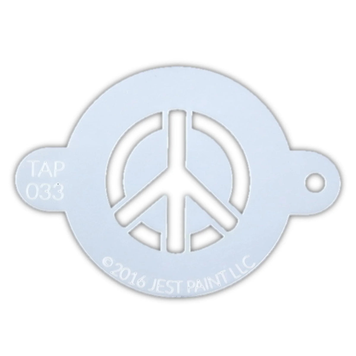 TAP33 face Painting Stencil - Peace Sign — www.artfactoryus.com
