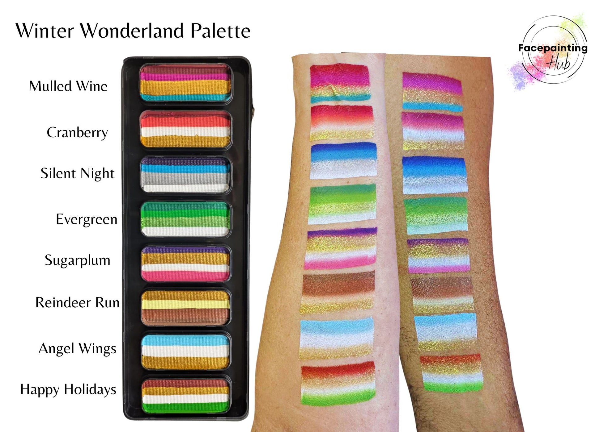 Face Painting Hub - Winter Wonderland Palette — www.artfactoryus.com