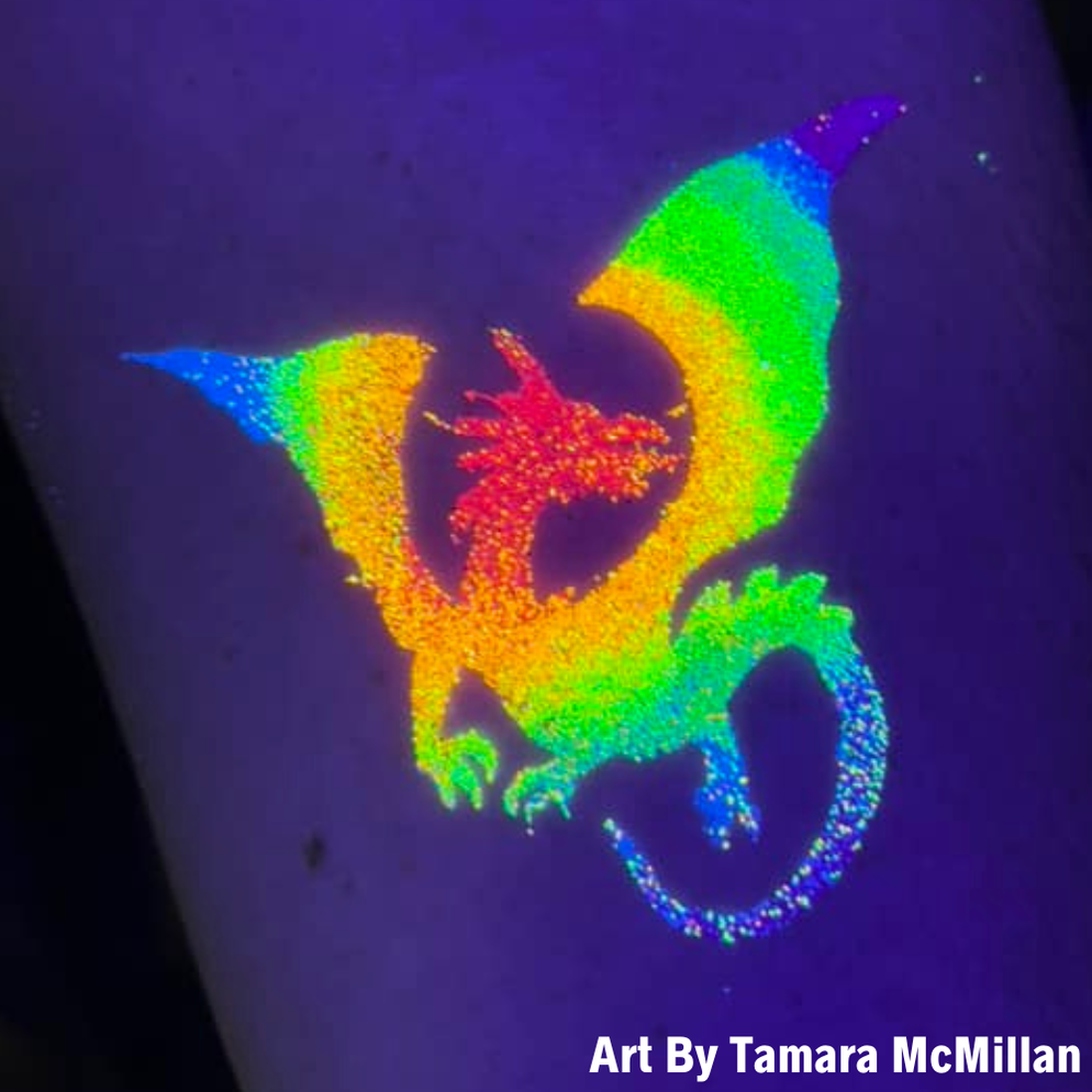 Art Factory Glitter Tattoo Stencils- Dracor Dragon #140- set of 5 — www ...