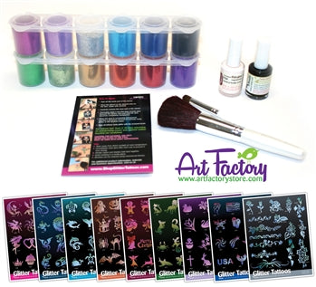 PRO 320 Glitter Tattoo Kit — www.artfactoryus.com