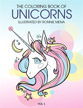 The Coloring Book of Unicorns by Ronnie Mena – www.artfactoryus.com