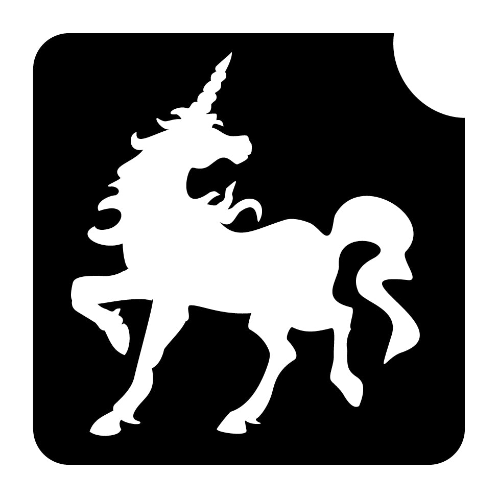 unicorn head stencil