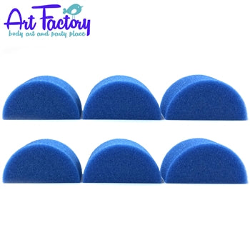 Blue half Circle Sponge 6 Pack by the Art Factory – www.artfactoryus.com