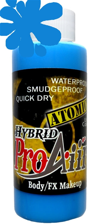 UV Biohazard Blue Atomic Hybrid Airbrush Makeup 2oz — www.artfactoryus.com
