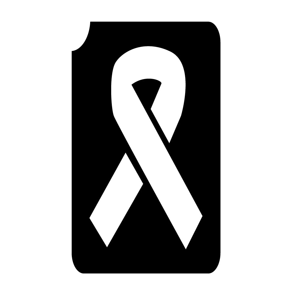 Art Factory Glitter Tattoo Stencil - 626 Cancer Awareness Ribbon - Set ...