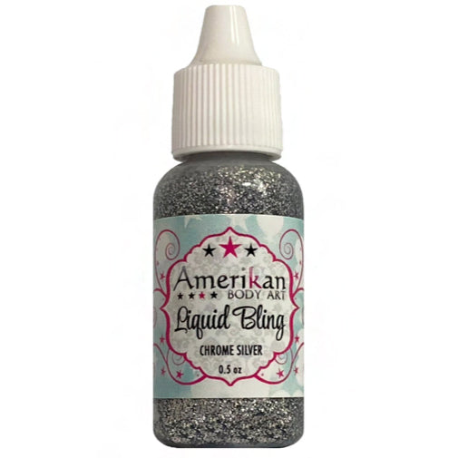 Amerikan Body Art Liquid Bling - Chrome Silver — www.artfactoryus.com