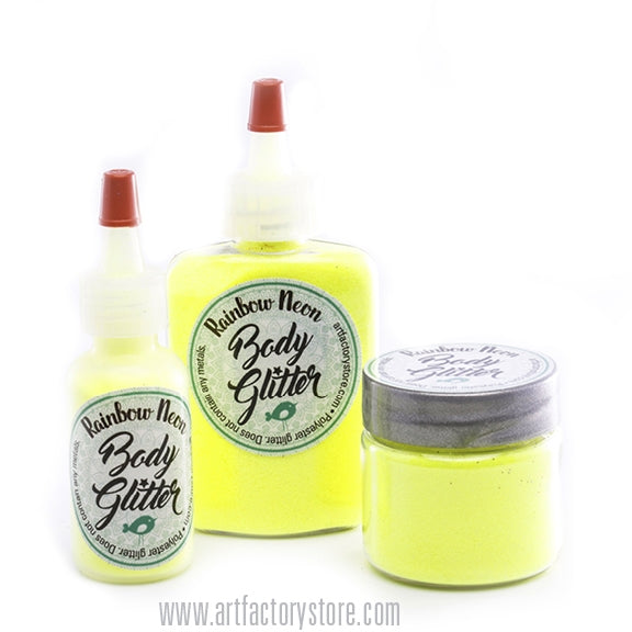 Neon Yellow - Rainbow Neon Loose Glitter – www.artfactoryus.com