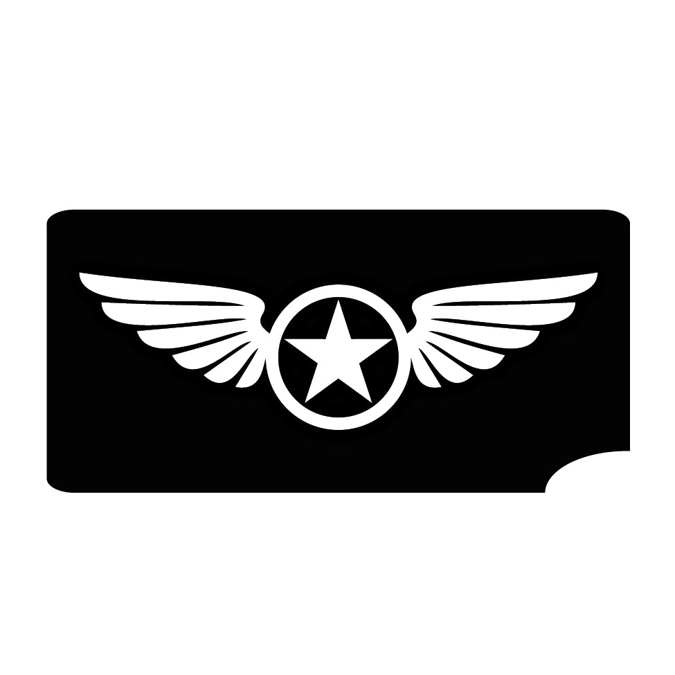 Art Factory Glitter Tattoo Stencil - 534 Star Wing - Set of 5 — www ...