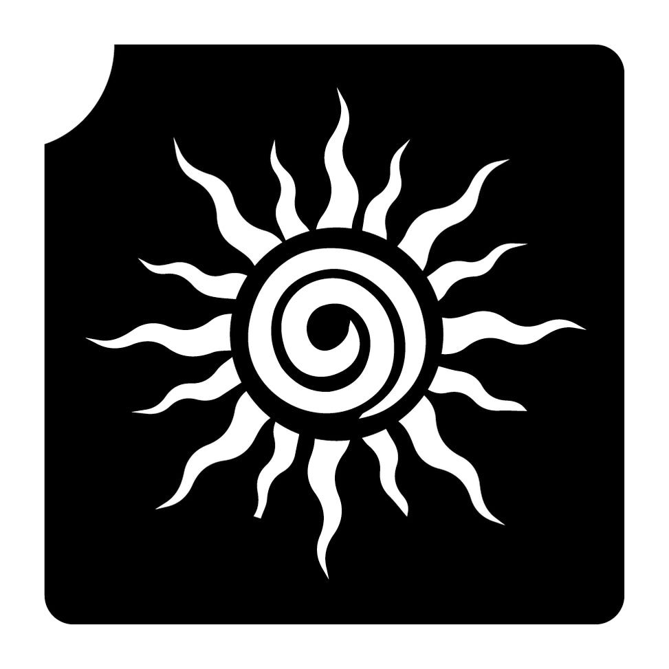 Art Factory Glitter Tattoo Stencil - 647 Sun Swirl - Set of 5 — www ...