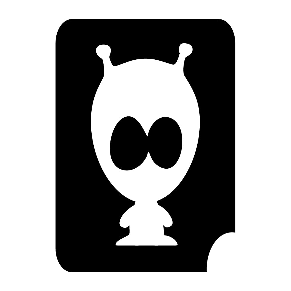 Art Factory Glitter Tattoo Stencil - 421 Alien - Set of 5 — www ...