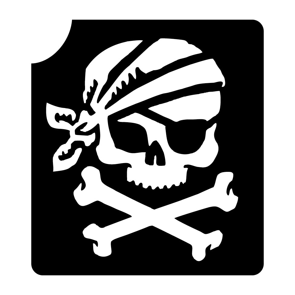 Pirate Flag Stencil
