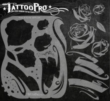 Wiser's Roses & Scrolls Tattoo Pro Stencil Series 1 — www.artfactoryus.com